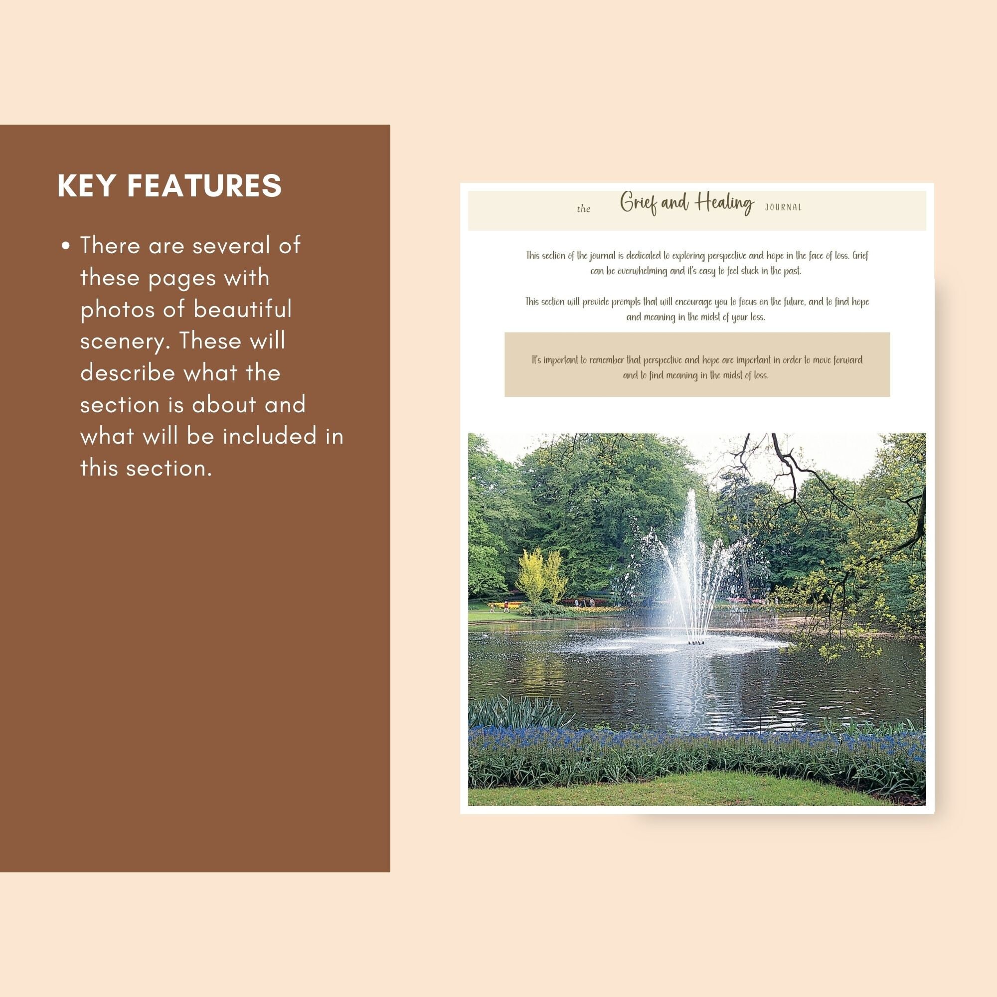 Printable Grief Journal Bundle/110-page Grief and Healing Journal ...