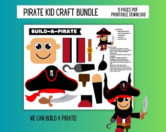 A4 Pirate Activity Page - Printable PDF Digital Download - Etsy