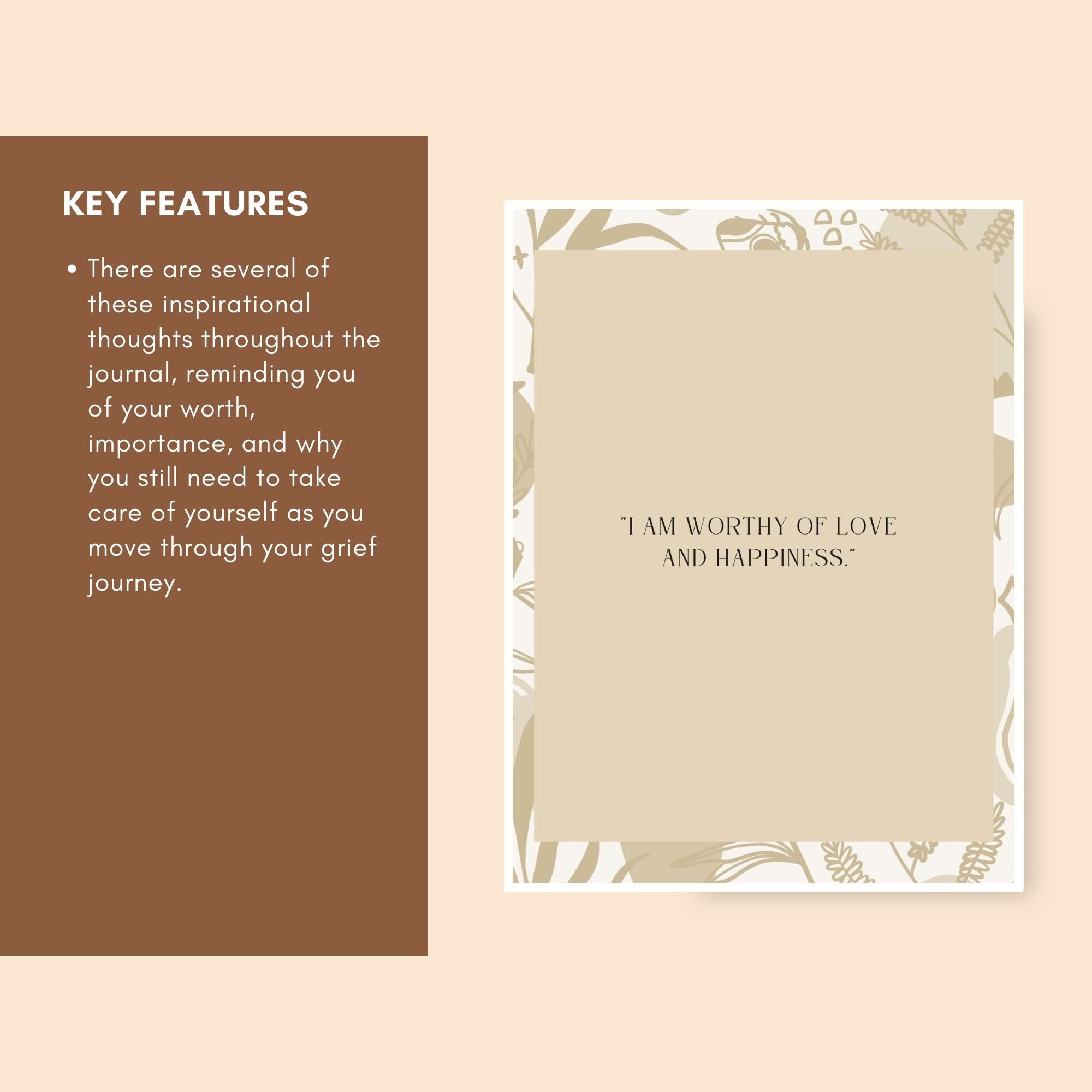 Printable Grief Journal Bundle/110-page Grief and Healing Journal ...