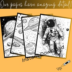 Printable Astronomy Space Coloring Book Pages/adult Coloring Pages/kids ...