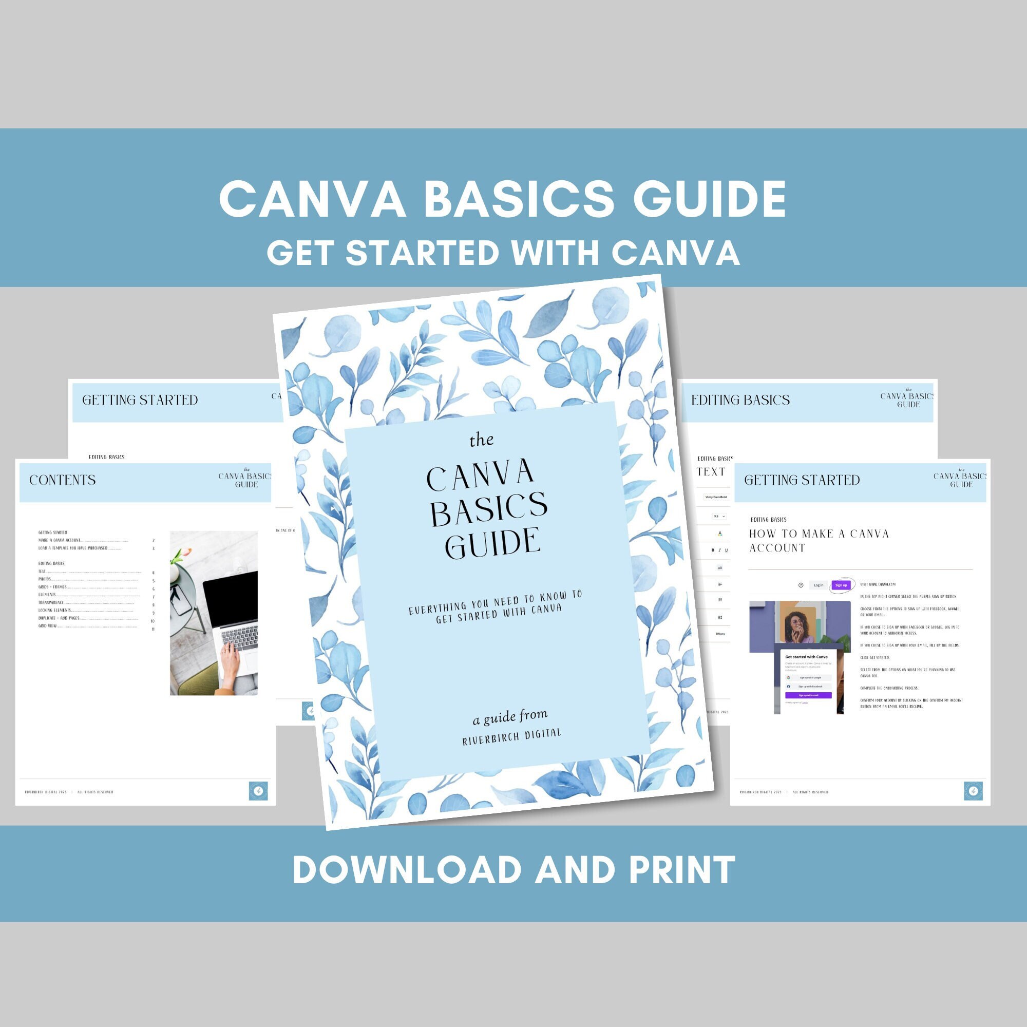 Printable Canva Basics Guide/instant Download/how to Use - Etsy