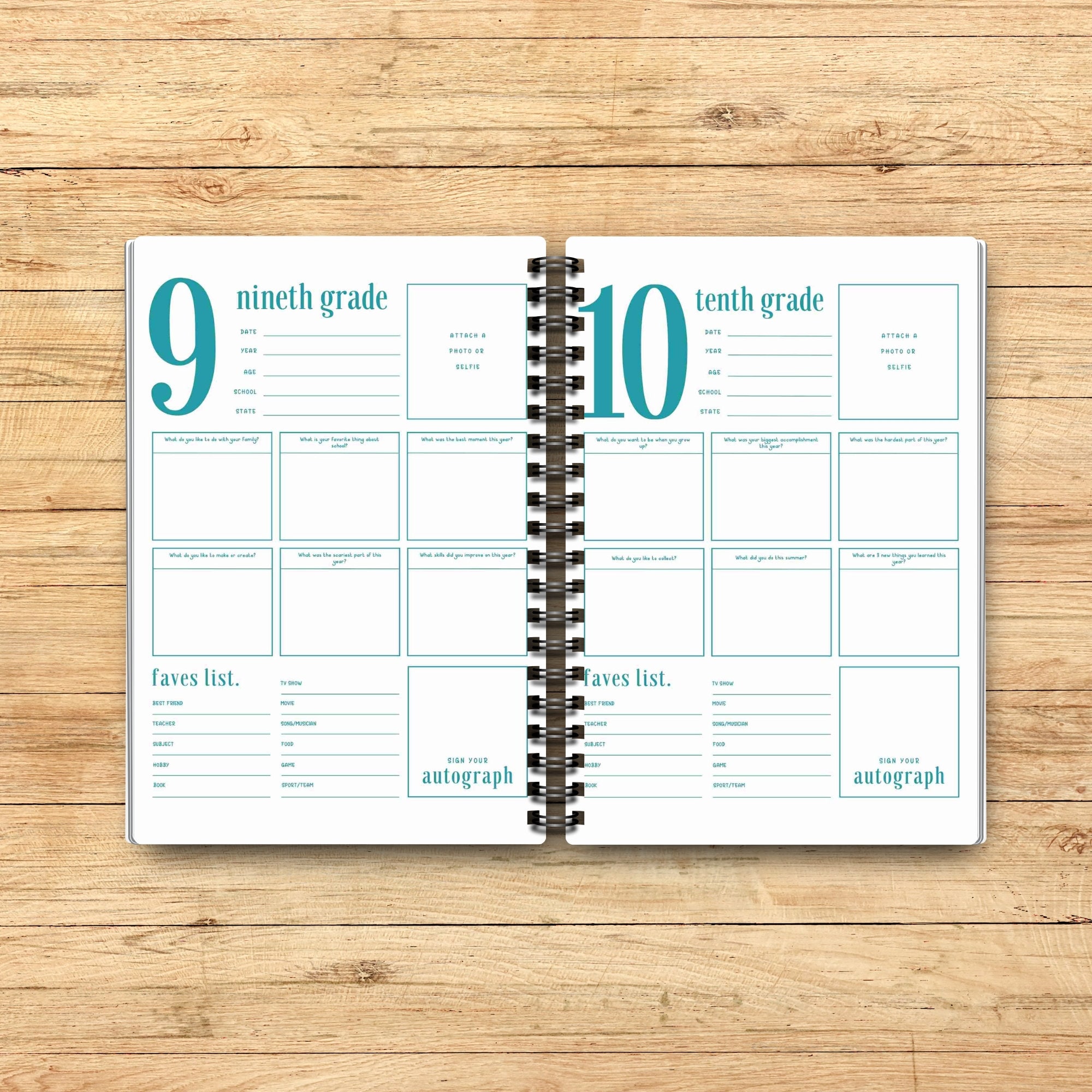 Printable Keepsake Journal/15-page Kids School Memory Journal/school ...