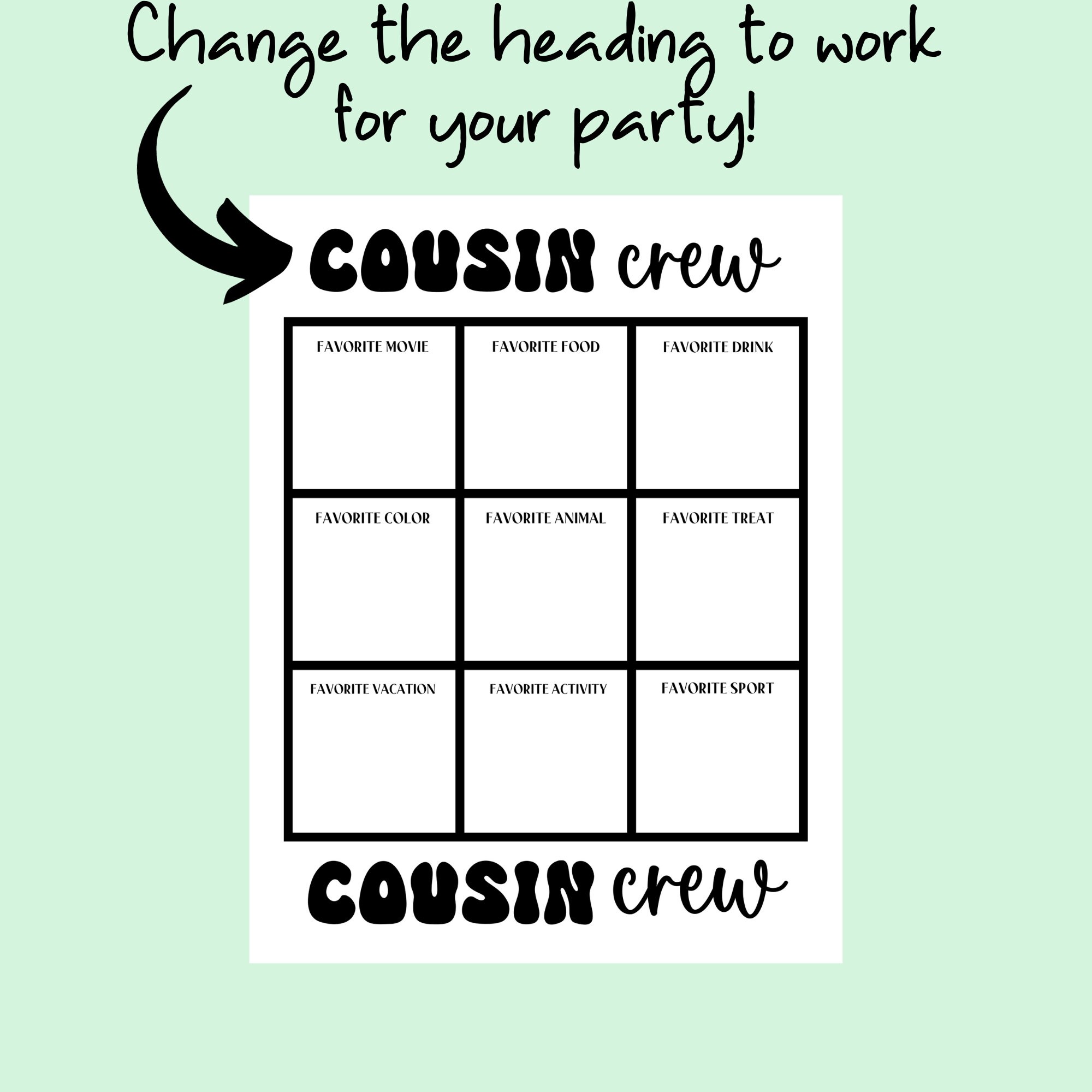 Printable Editable Birthday Trivia/printable Pdf/instant Download ...