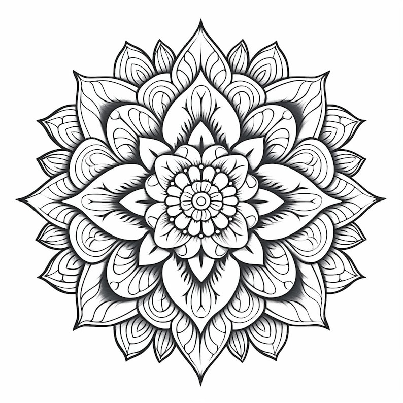 25 Fun Digital Coloring Book Art Pages to Expand Your Creativity. - Etsy