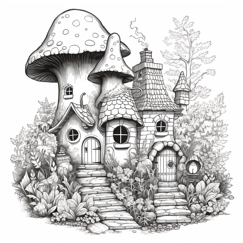 25 Fun Digital Coloring Book Art Pages to Expand Your - Etsy