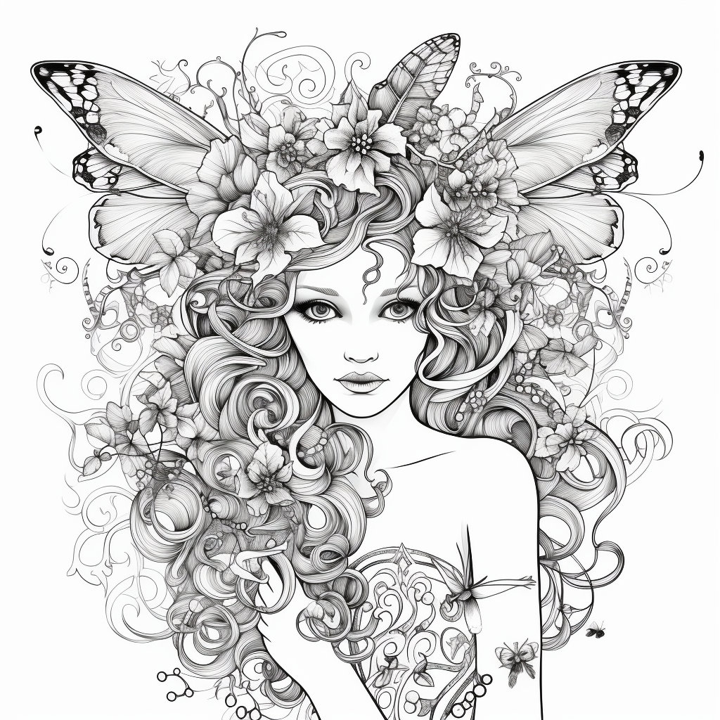 25 Fun Digital Coloring Book Art Pages to Expand Your - Etsy