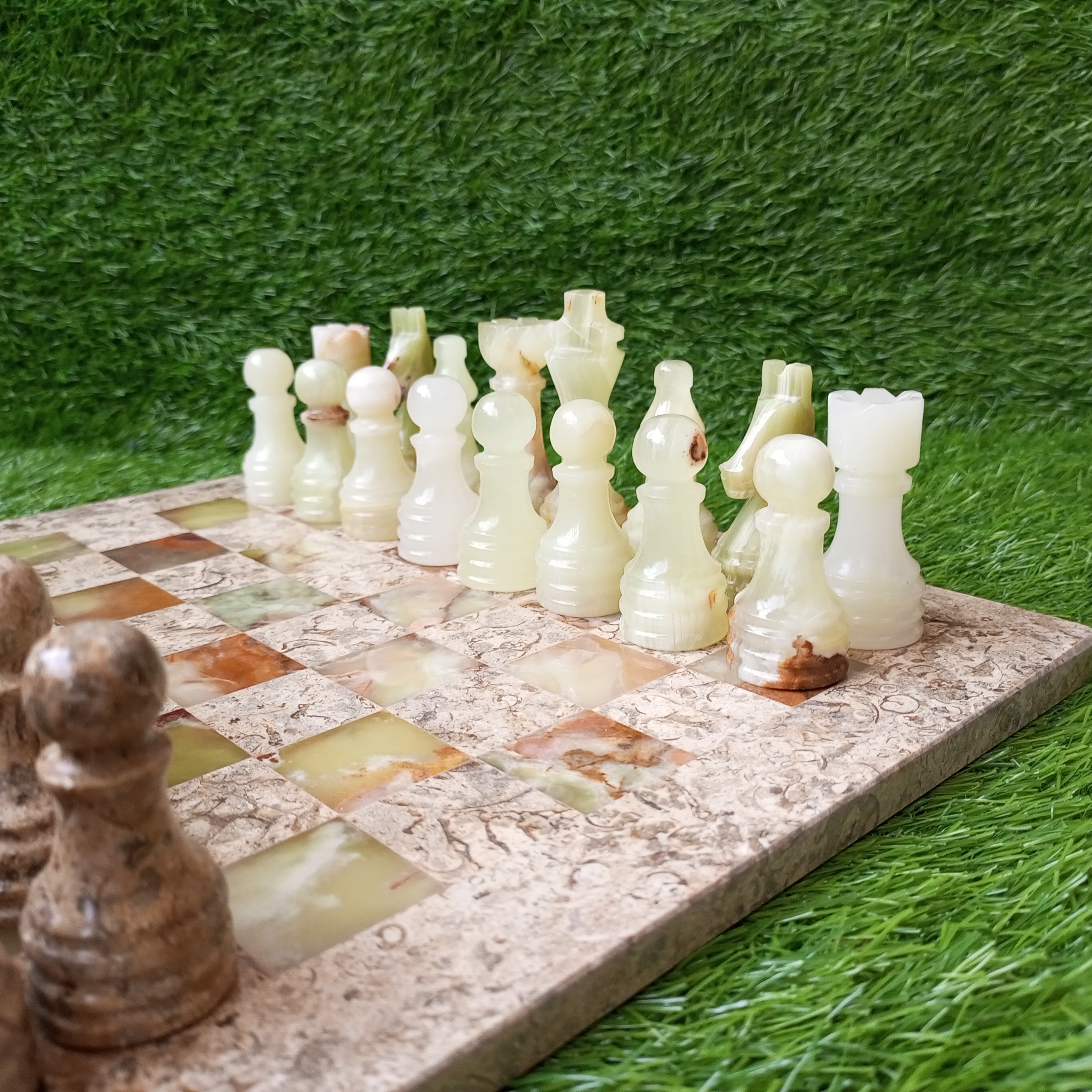 Marble Chess Set Chess Game With Figures 32 Pieces Handmade - Etsy