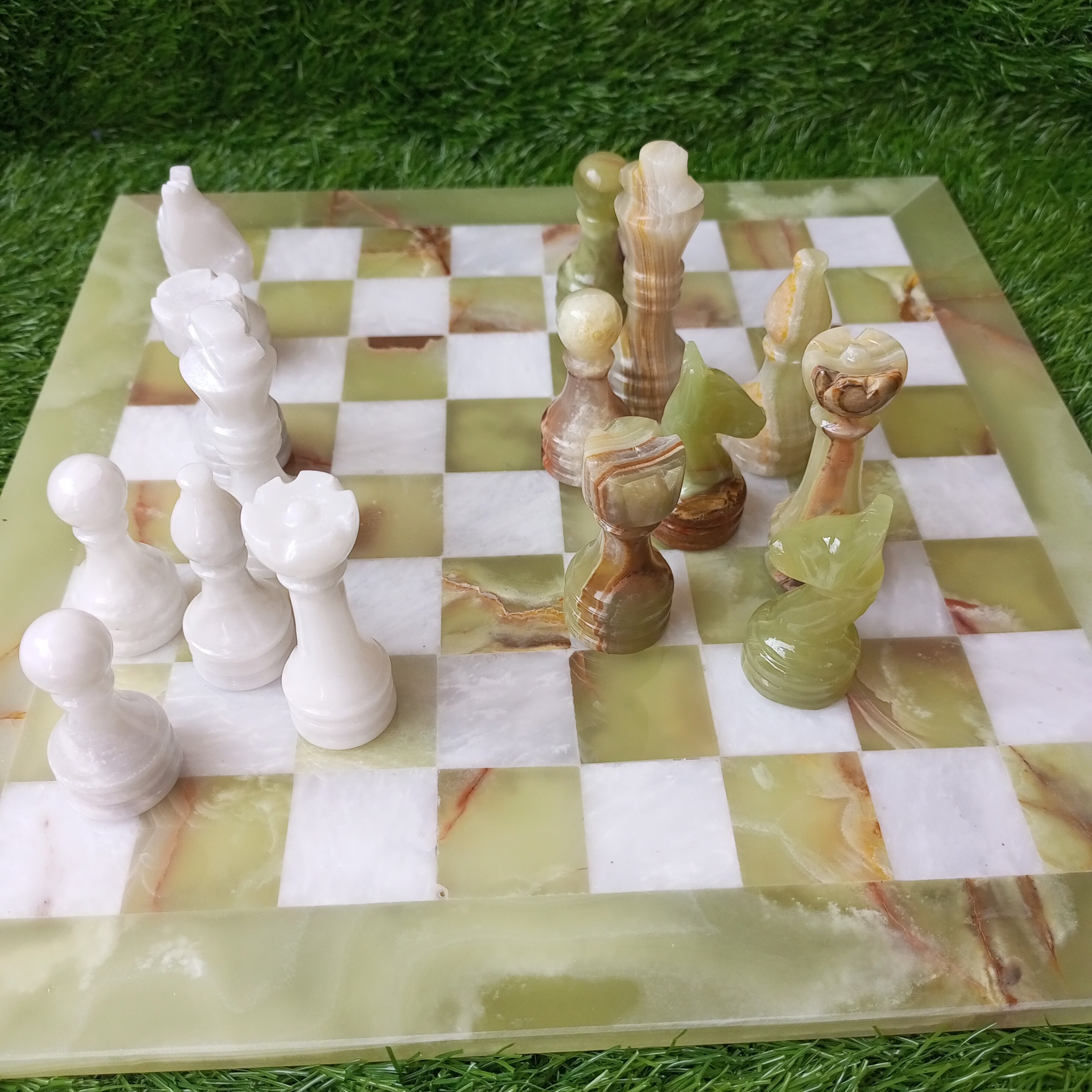 Marble Chess Pieces ONLY, Chess Game Figures, 32 Pieces Handmade Chess ...