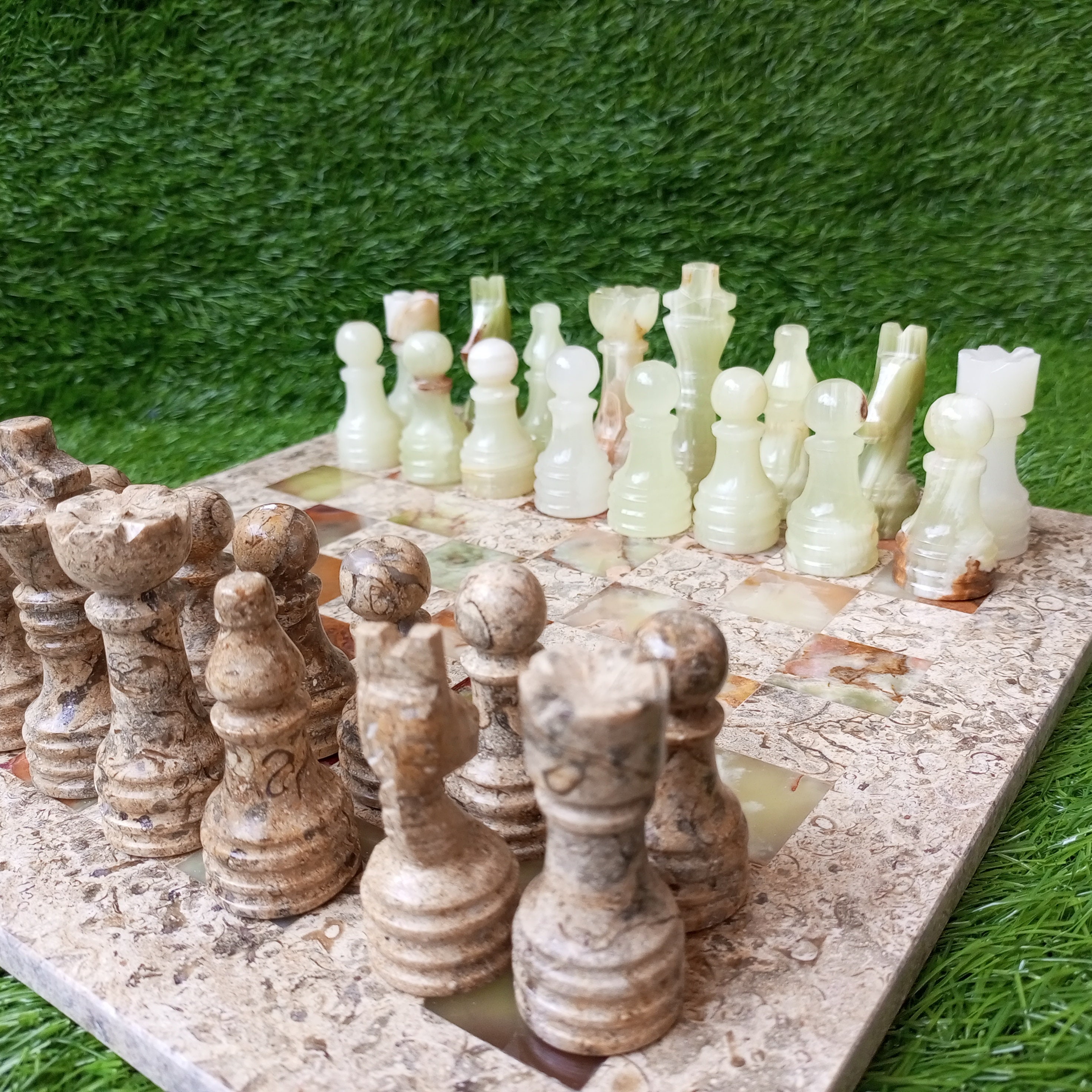 Marble Chess Set Chess Game With Figures 32 Pieces Handmade - Etsy