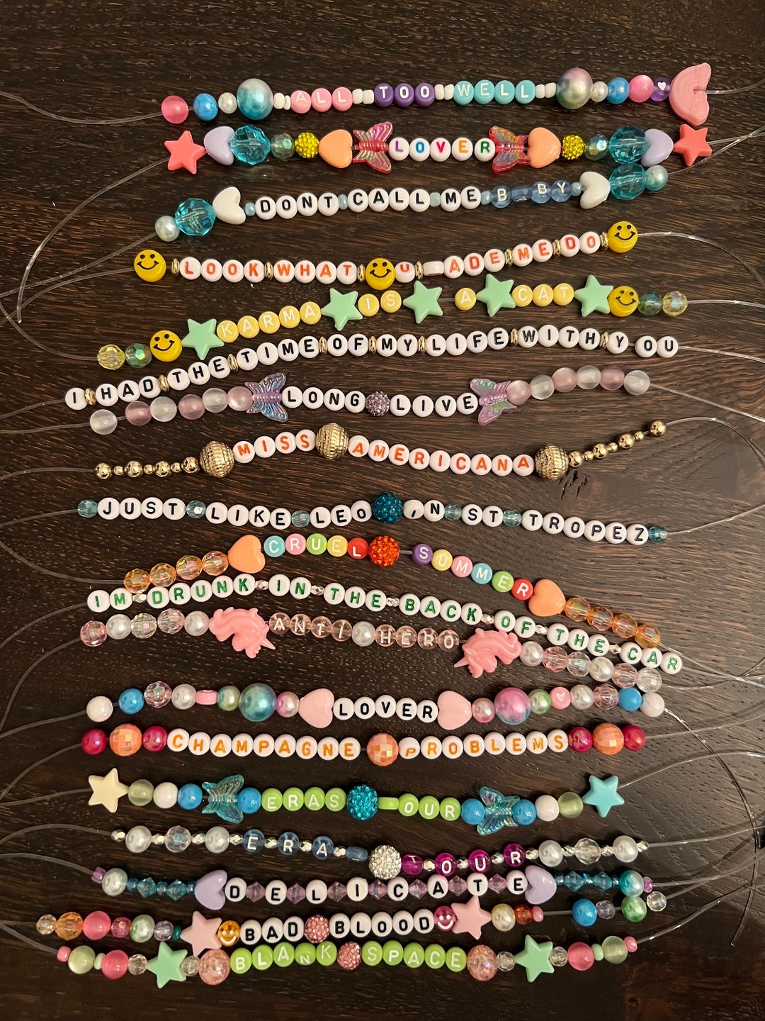 UNIQUE Taylor Swift Bracelets- Made by a Swiftie - Etsy