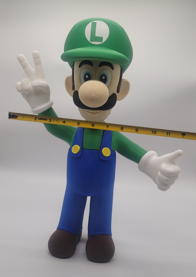 20" 3 D Printed Luigi - Etsy