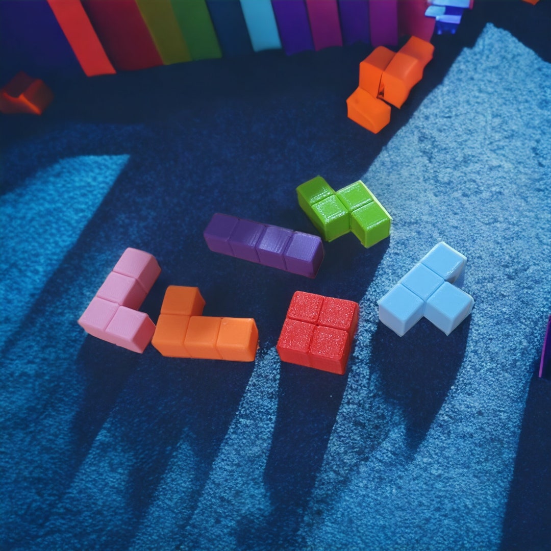 Tetris Magnets: 1980s Nostalgia, Set of Six - Etsy