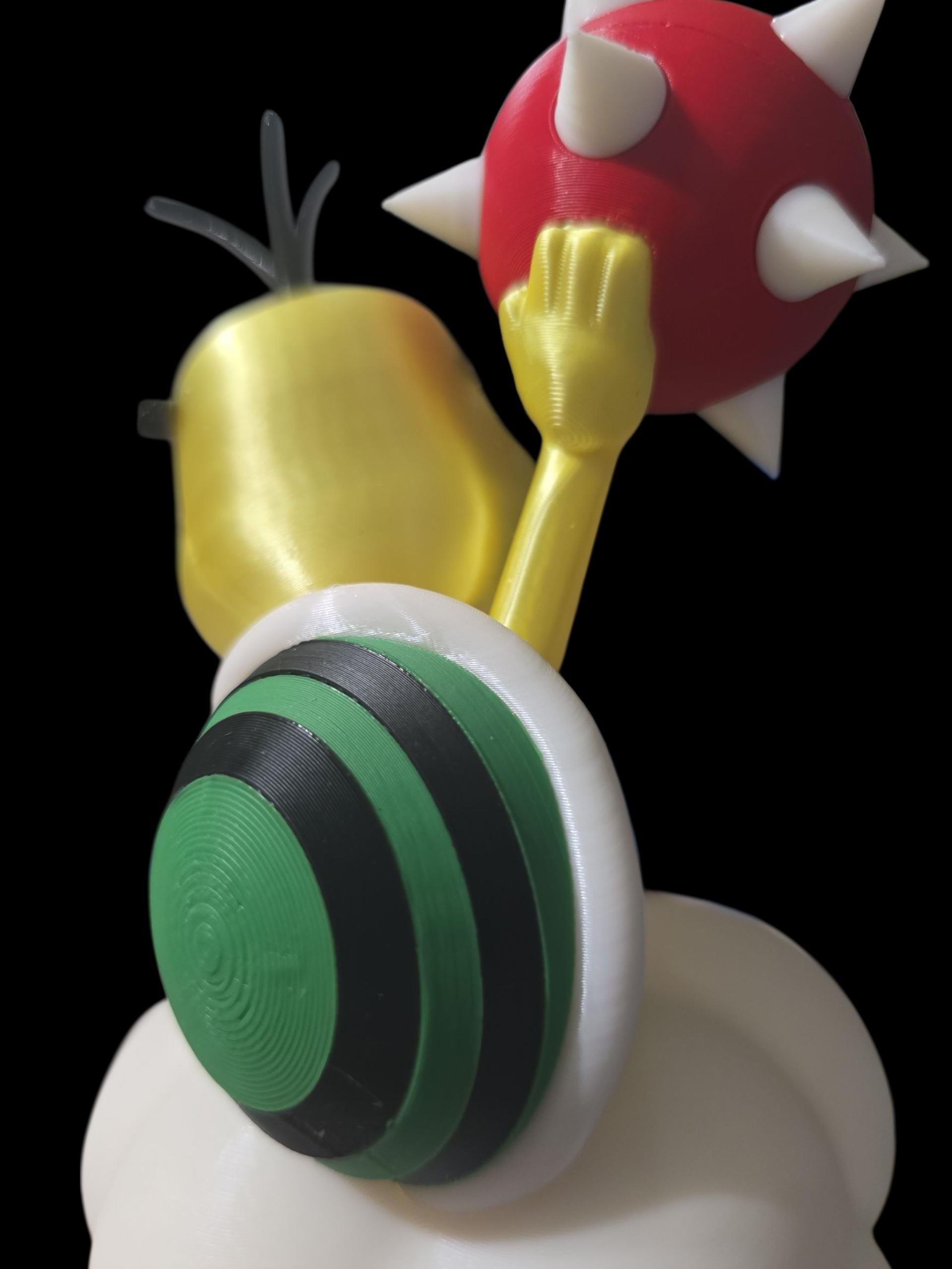 3D Printed Lakitu Figure: Mario Inspired Desk Decor - Mystery Color - Etsy