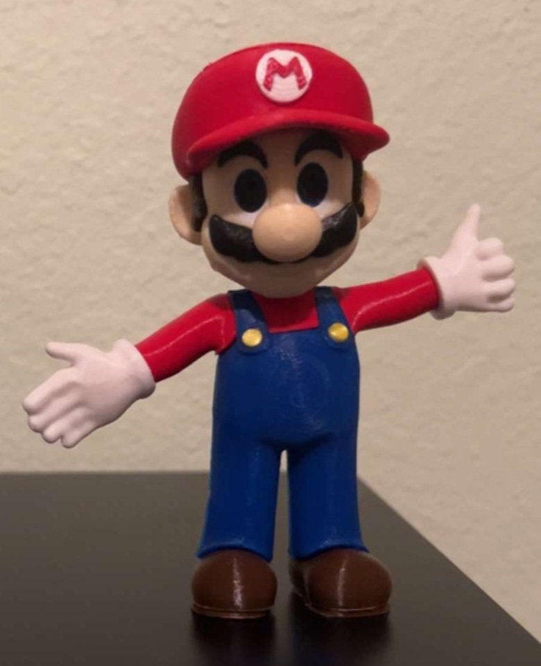 3D Printed Mario - Etsy