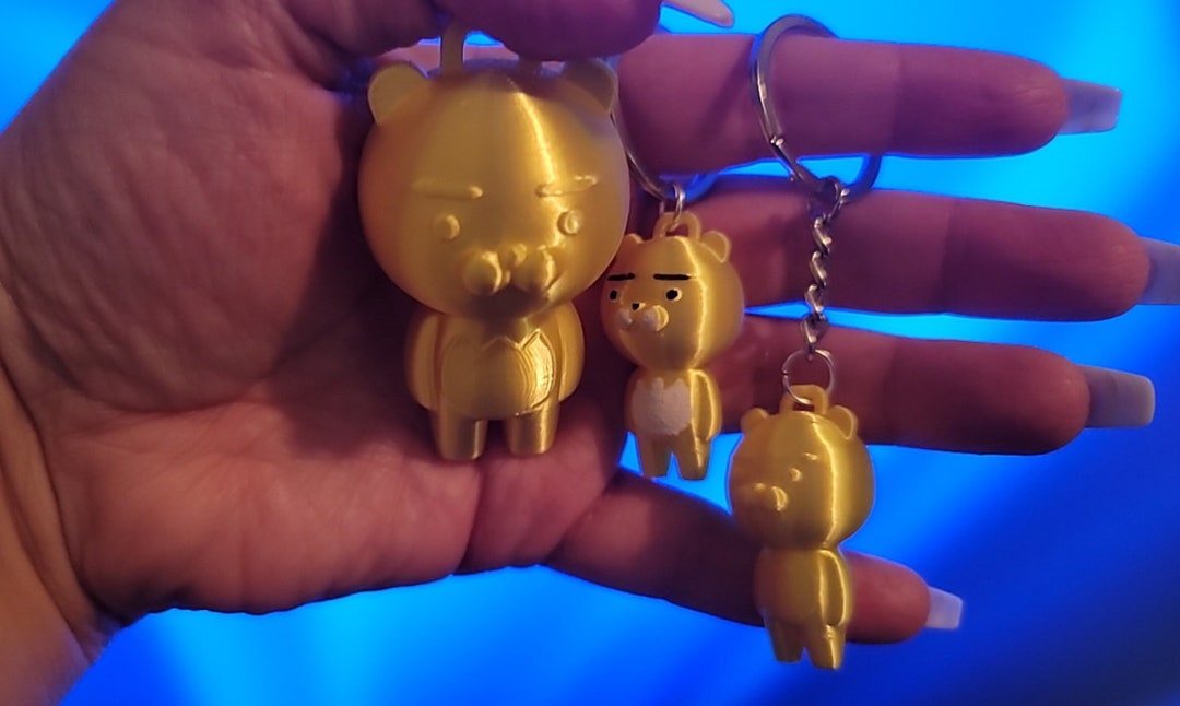 3d Printed Kakao Friends-ryan Keychain - Etsy