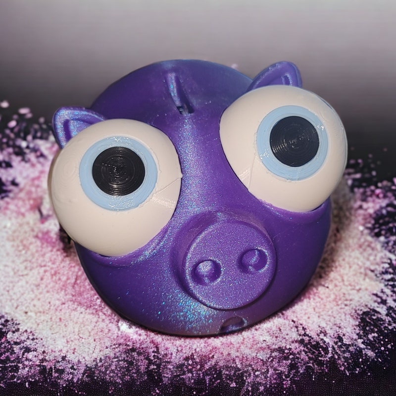 Purple Piggy Bank - Etsy