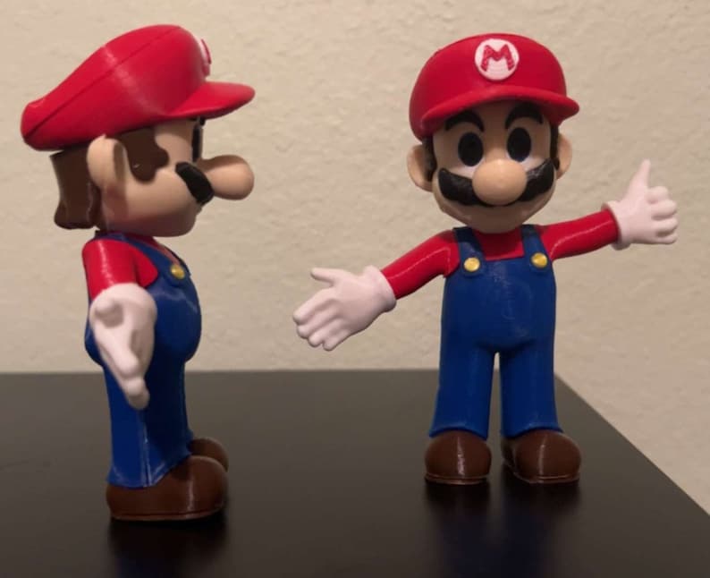 3D Printed Mario - Etsy