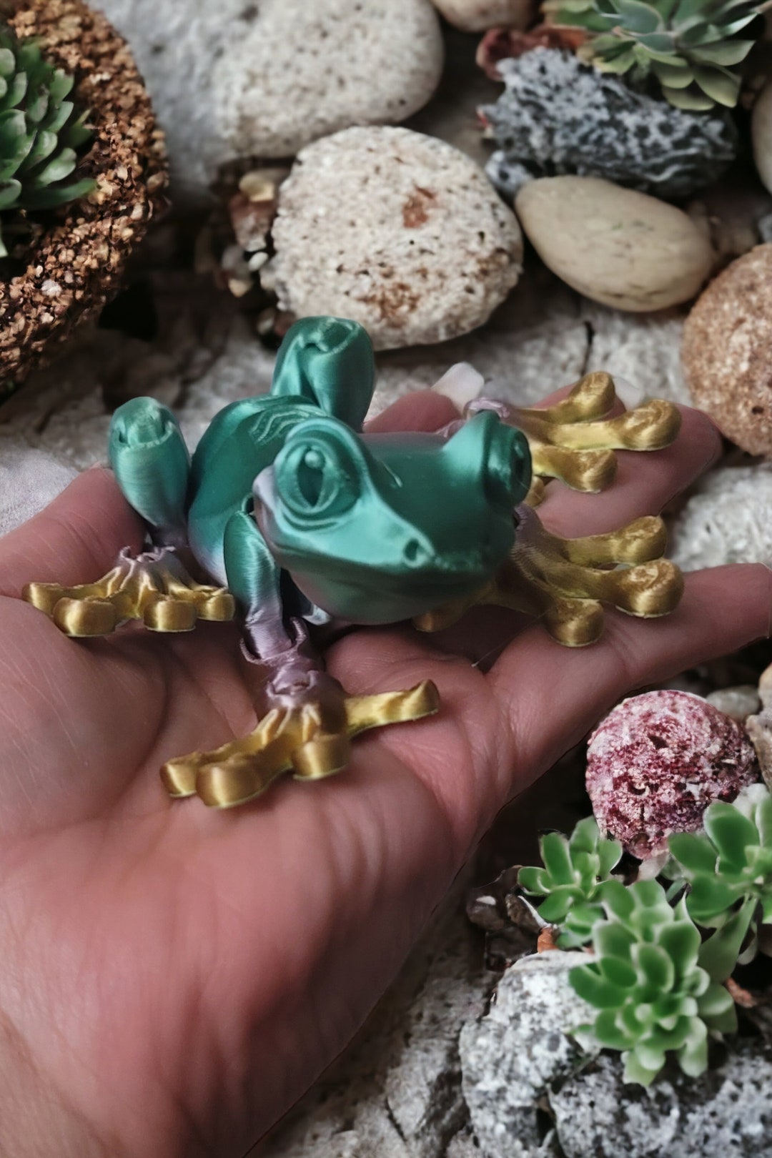 3D Printed-articulated Tree Frog W/magnets and Without - Etsy