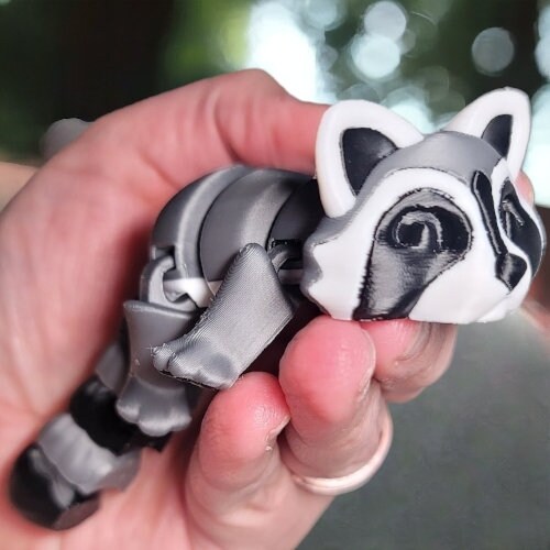 Trash Pandas With Trash Bin 3D Printed. - Etsy