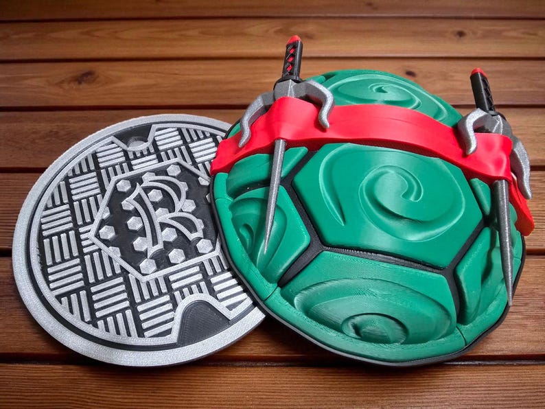 3D Printed Turtle Shell Collectible – Fan Art Inspired Desk Display - Etsy