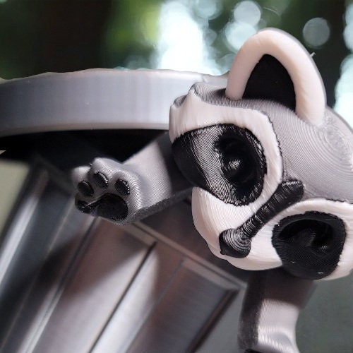 Trash Pandas With Trash Bin 3D Printed. - Etsy