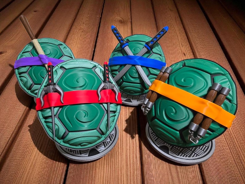 3D Printed Turtle Shell Collectible – Fan Art Inspired Desk Display - Etsy