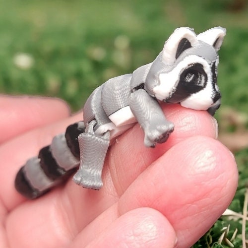 Trash Pandas With Trash Bin 3D Printed. - Etsy