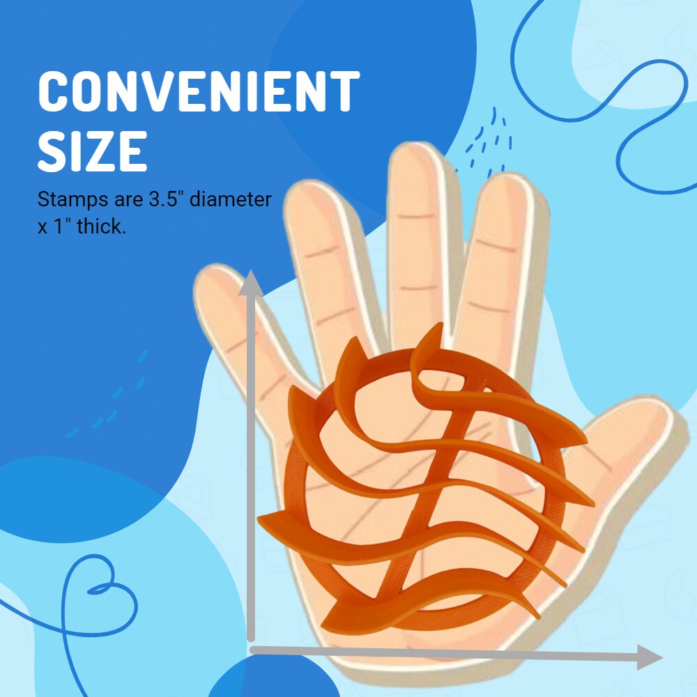 CONCHA BREAD STAMPS Swirl and Wave Concha Patterns Mexican Pan - Etsy