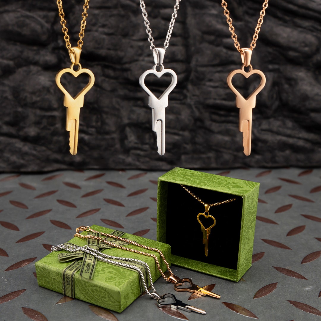 MATURE Heart Shaped Cage Key Bracelets Accessory Fits All Cages in Our ...