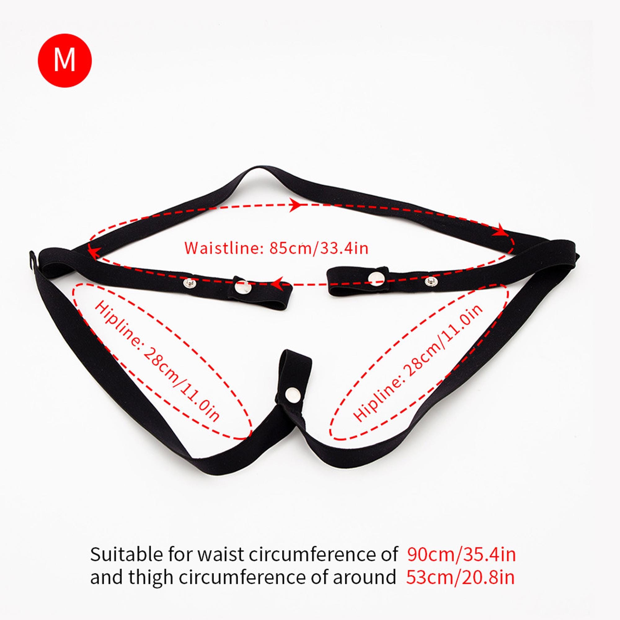 MATUER Black Universal Cage Anti-falling Strap,adjustable Elastic Belt ...