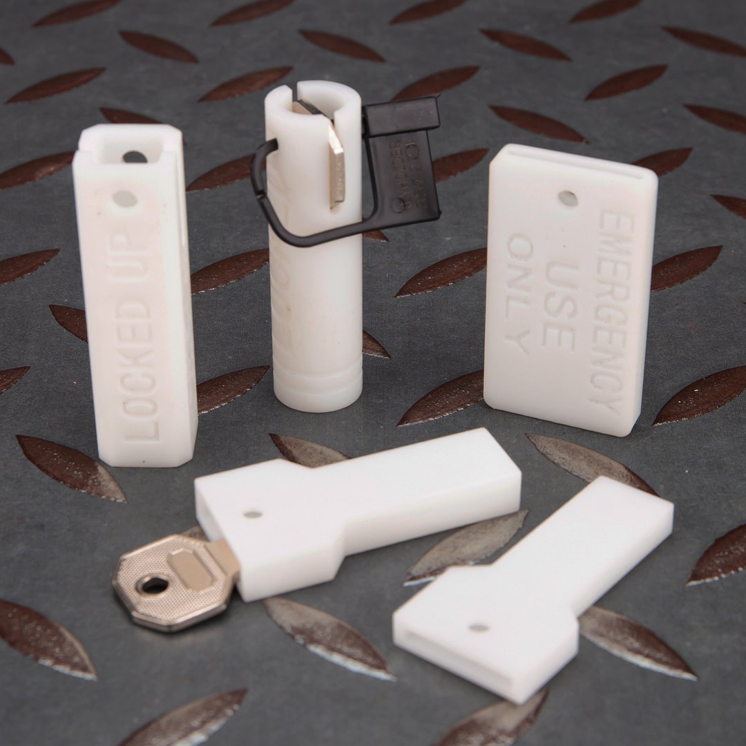 MATURE White Cage Key CONTAINERS LIGHTWEIGHT Cage Key Safe Cage ...