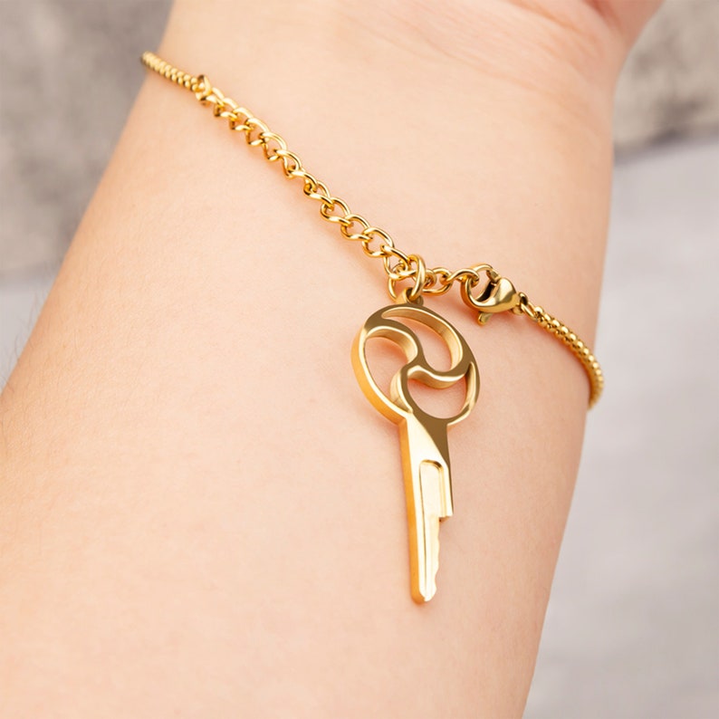 MATURE BDSM Symbol Chastity Key Bracelet: Accessory Fits All Cages in ...