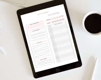Minimal Daily Planner to Do List Printable, Simple Tasks List Template ...