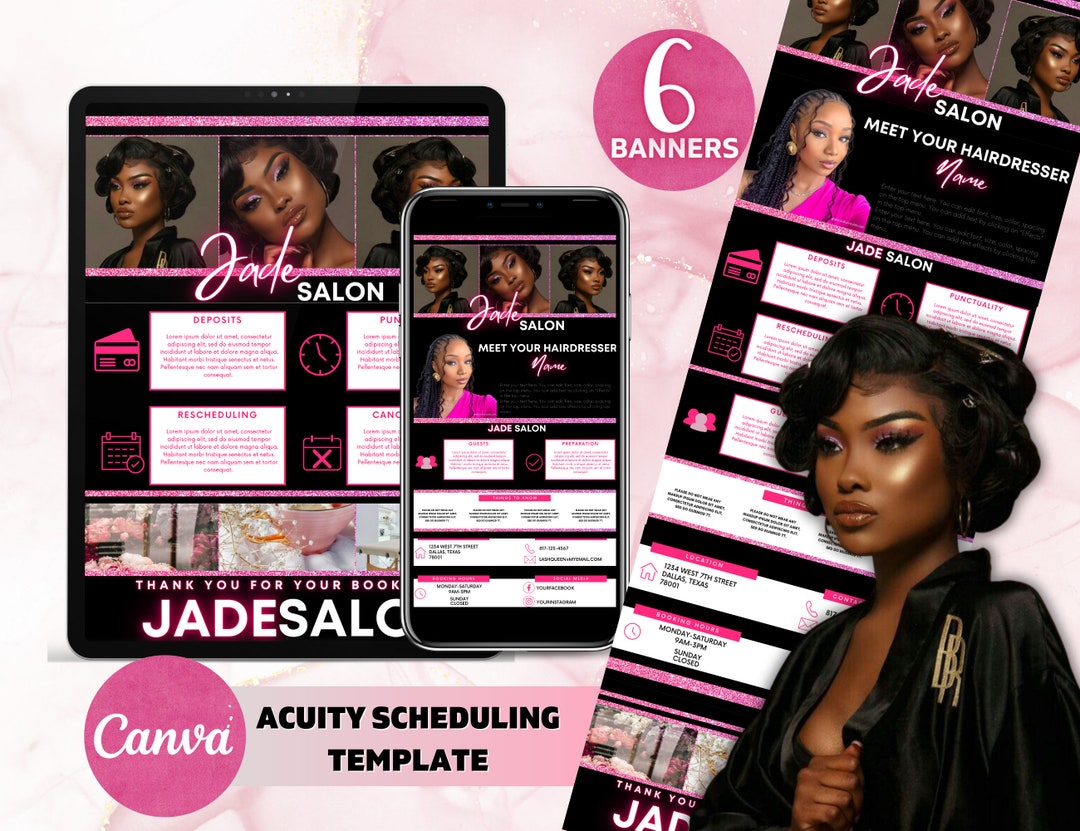 DIY Acuity Scheduling Template Beauty Hair Acuity Scheduling Template ...