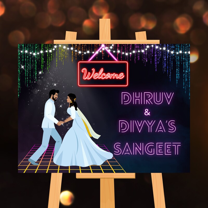 Sangeet Sign - Etsy UK