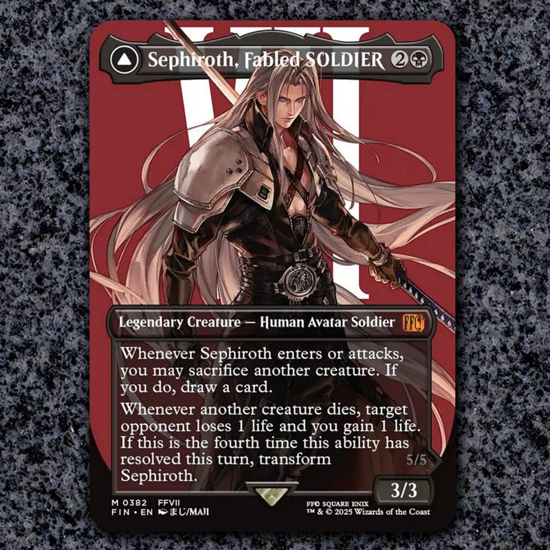 Mtg Sephiroth Card - Etsy