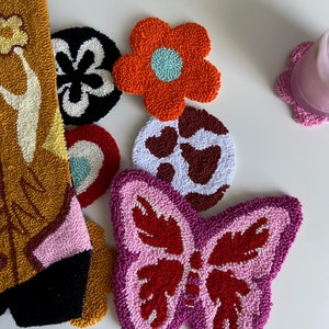 Tufting Handmade Wall Rug,wall Decor Punch Needle,punch Needle ...