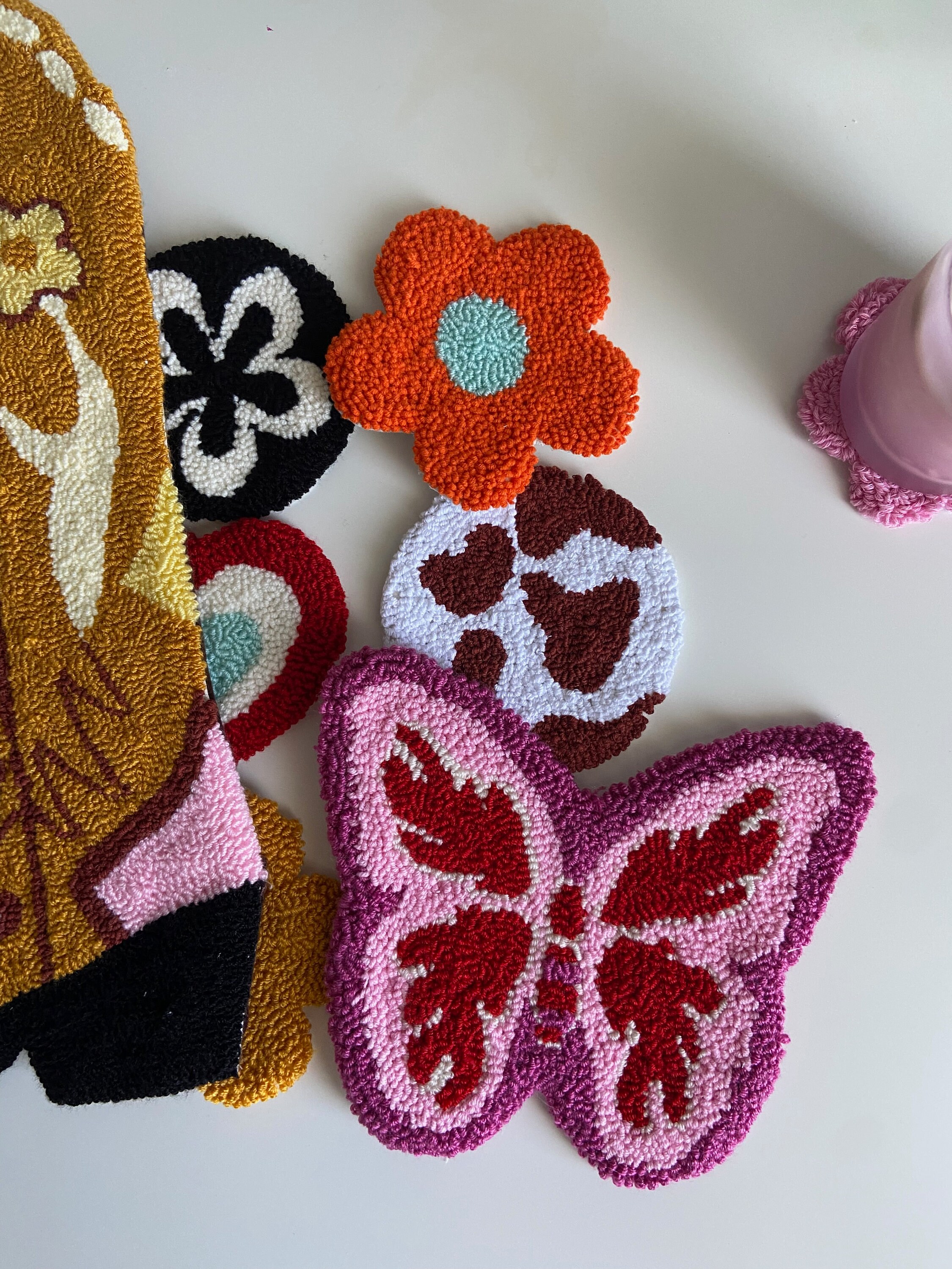 Tufting Handmade Wall Rug,wall Decor Punch Needle,punch Needle ...