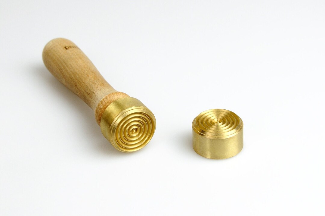 Stamp With Fine Concentric Circles, 30 Mm Diameter, With Stamp Base - Etsy