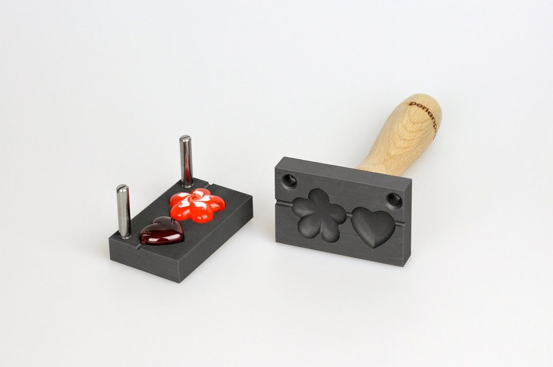 Bead Press With Two Shapes: Heart and Flower, Horizontal Mandrel Guide ...