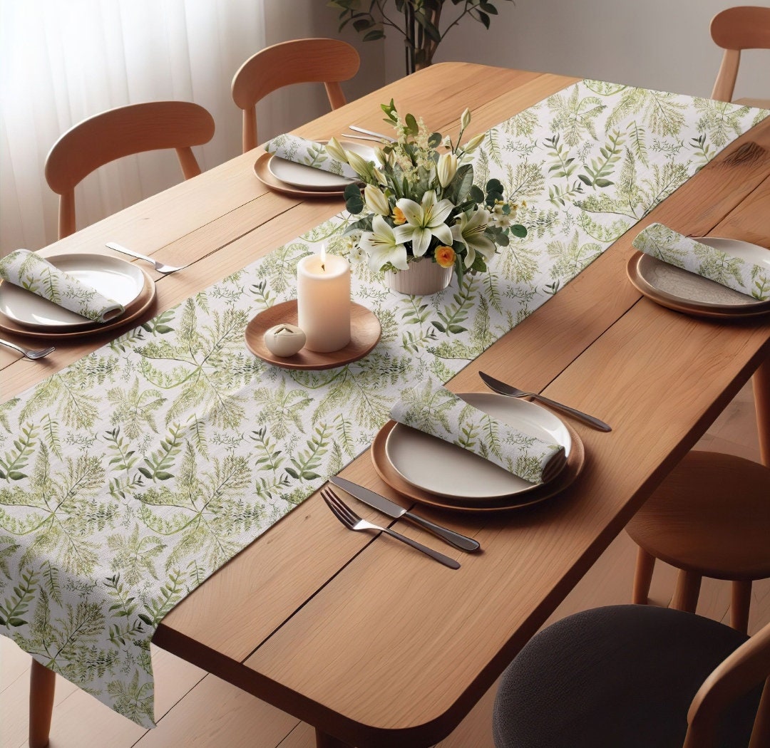 Table Runner Mockup, Add Your Own Design via Photoshop Smart Psd,object ...