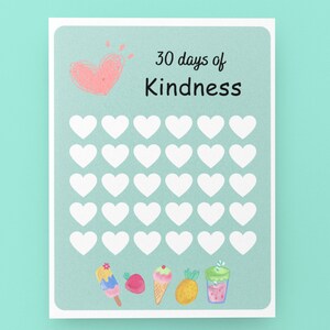 Kindness Reward Chart for Kids | Motivational Fun | Summer Kindness ...