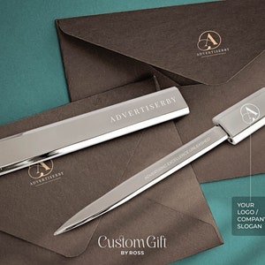 Engraved Silver Plated Letter Opener: Personalized Office Gift - Etsy