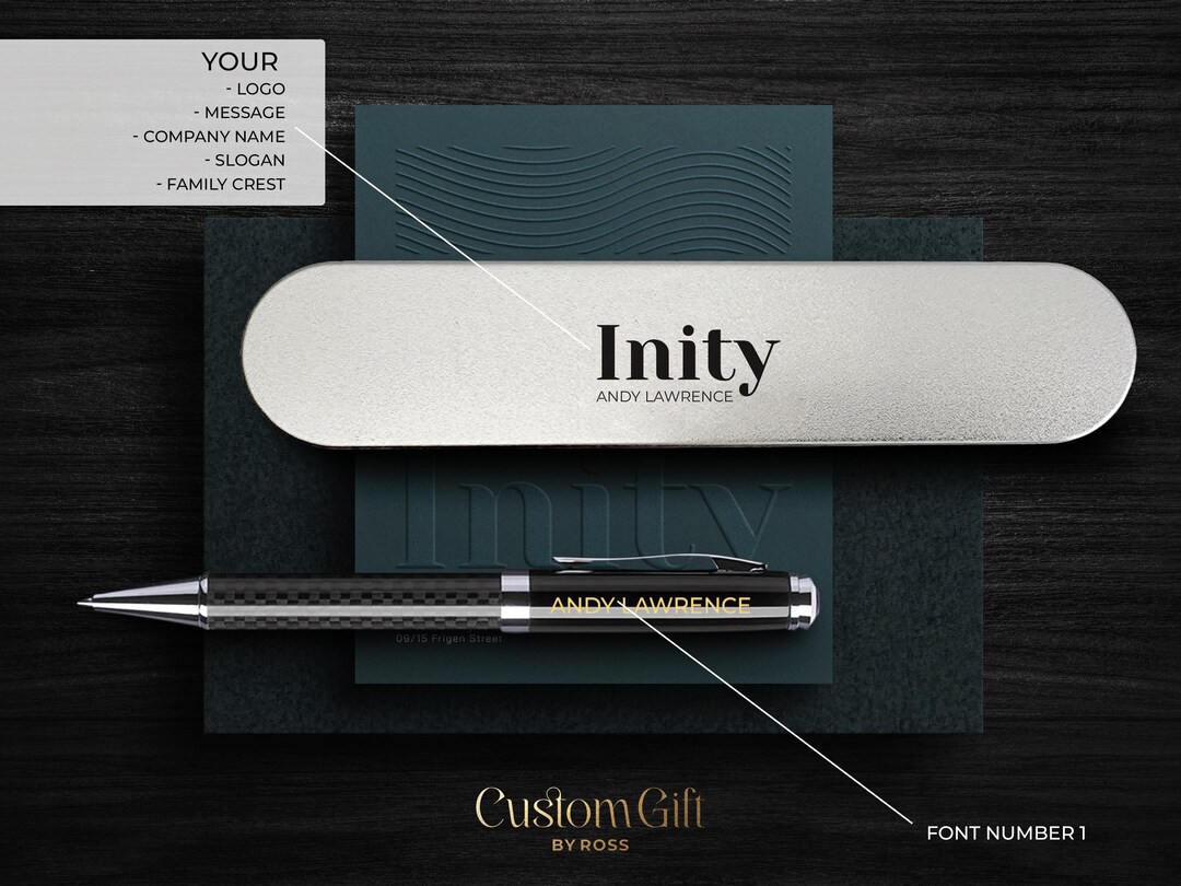 Personalized Laser Engraved Pen Gifts - Ballpoint Pen Customized With ...