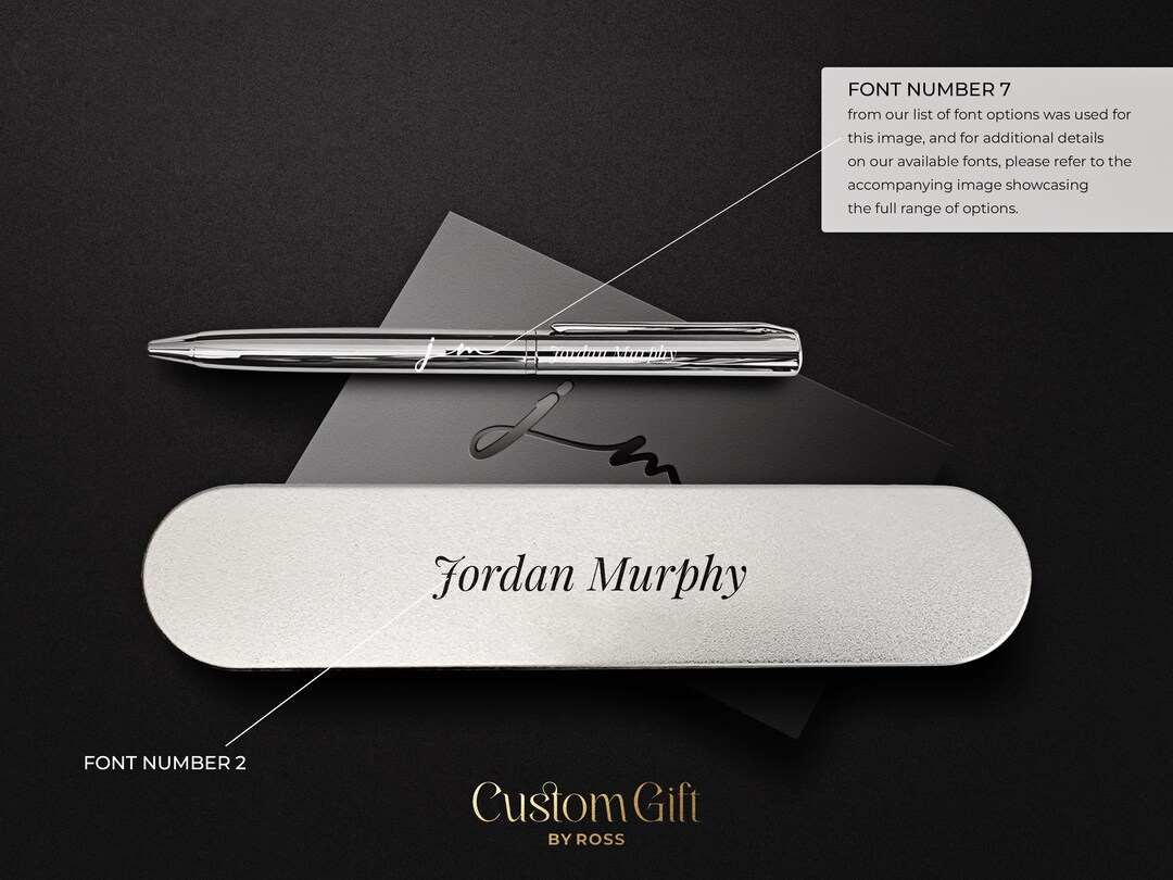 Custom Engraved Jotter Chrome Pen Gift Personalized Promotional Fancy ...