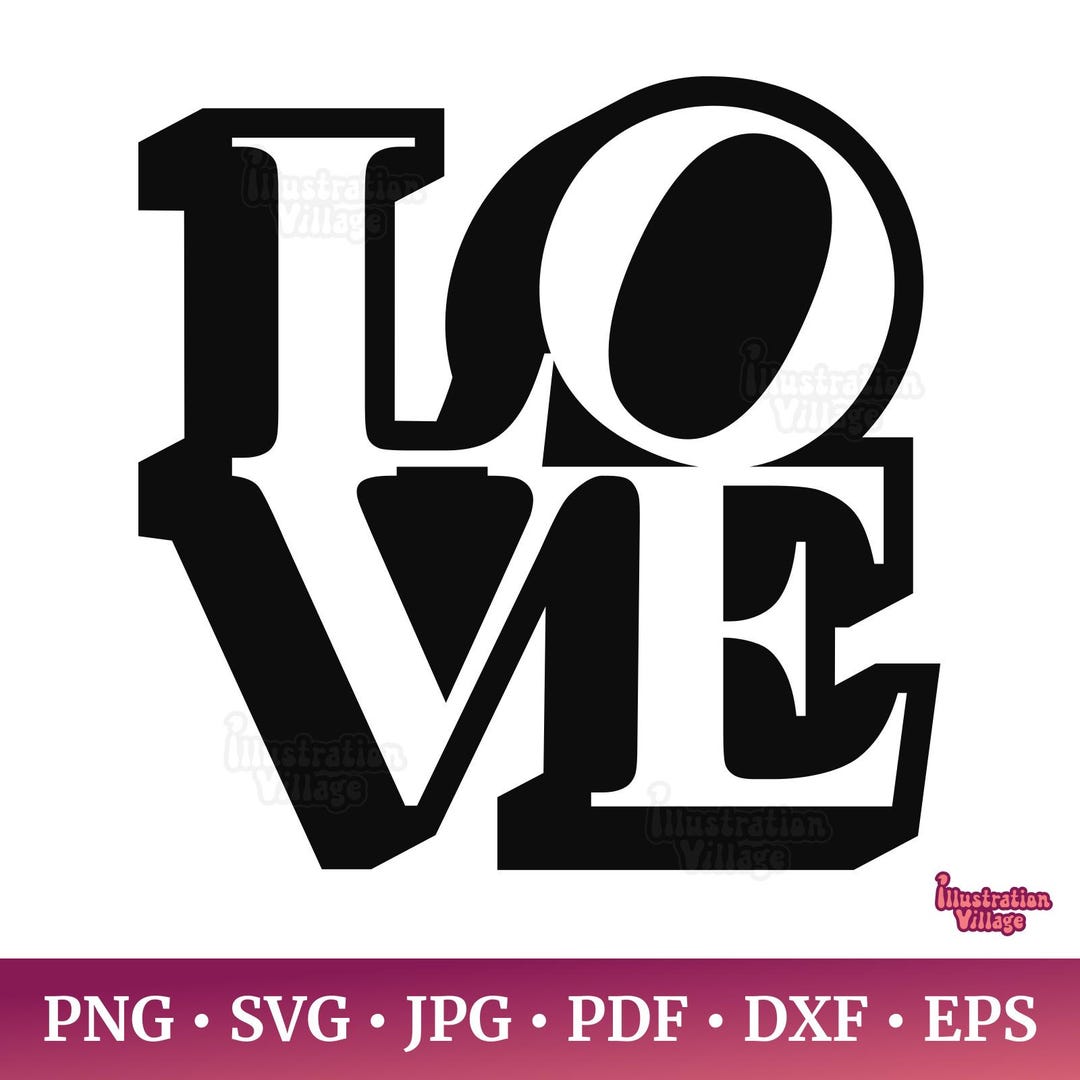 Philadelphia Love Park Sign | Instant Download SVG, EPS, PDF, Png, Jpg ...