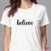 Believe | Cute | Hand Lettered | Cursive Text | Instant Download SVG ...