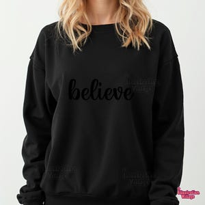 Believe | Cute | Hand Lettered | Cursive Text | Instant Download SVG ...