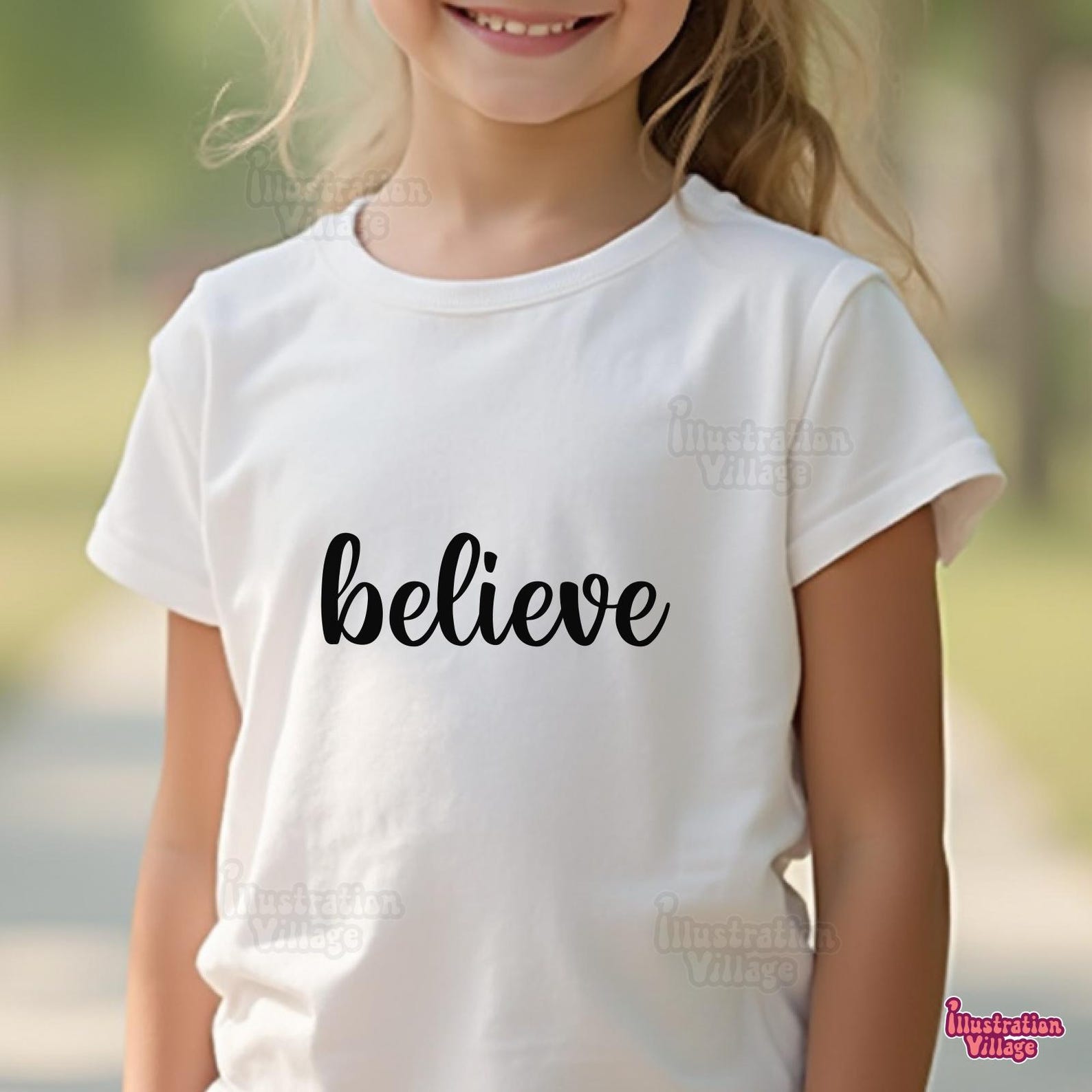 Believe | Cute | Hand Lettered | Cursive Text | Instant Download SVG ...