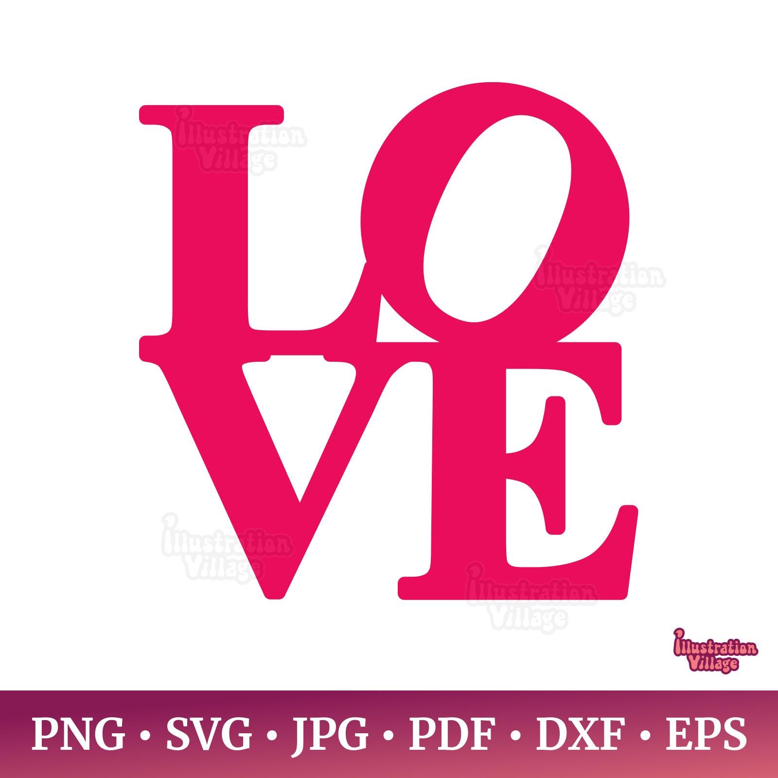 Philadelphia Love Park Sign | Instant Download SVG, EPS, PDF, Png, Jpg ...